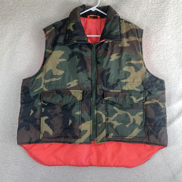 Duck Bay | Jackets & Coats | Vintage Duck Bay Hunting Vest Mens Xl Camo ...